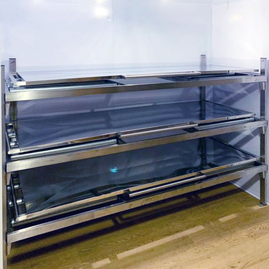 3-Tier Side Loading Racking | Mortuary Equipment Direct
