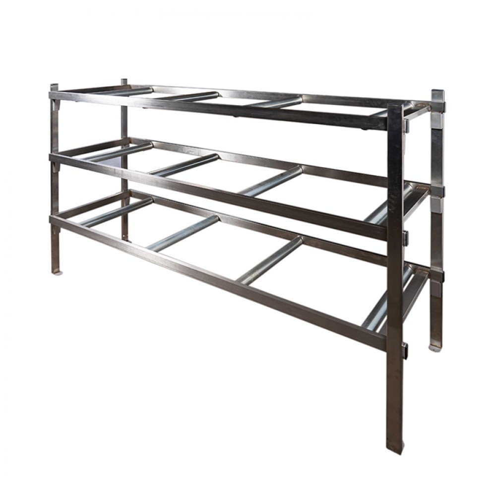 3-Tier Front Loading Standard Racking | Mortuary Equipment Direct